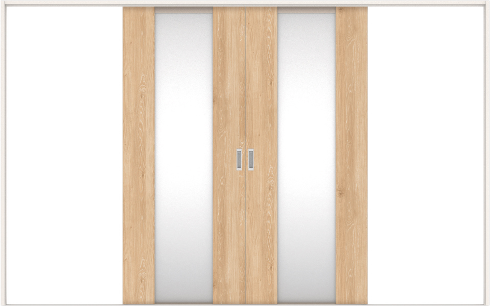 生産中止品・旧仕様品 - 室内ドア - hapia トレンドウッド調･ソリッド調･レザー調･グロス調 リビングドア 引戸 - 引戸･引分 - 4Pデザイン - 製品写真 - 画像 - DAIKEN